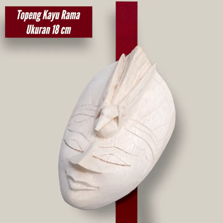 Topeng Rama Mentah / Topeng Lukis Kayu | Lazada Indonesia