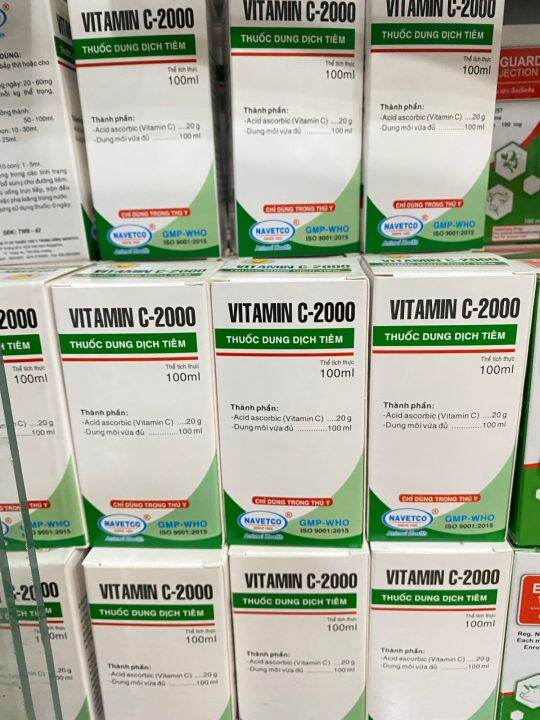 [THÚ Y] 1 lọ VITAMIN C-2000 bổ sung vitamin C và các khoáng chất cần ...