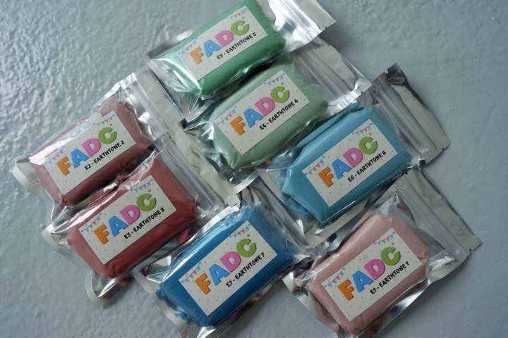 FADC air dry clay 50g pouch Earth colors | Lazada PH