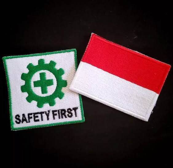 Logo 1 Set K3 Safety First dan Bendera Merah Putih | Lazada Indonesia