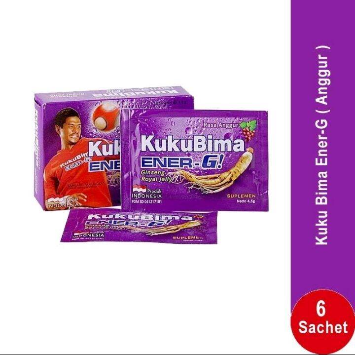 Minuman Serbuk berenergi Kuku Bima Energi -G rasa anggur | Lazada Indonesia