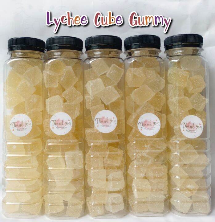 Lychee Cube Gummies in 350ml Bottle | Lazada PH