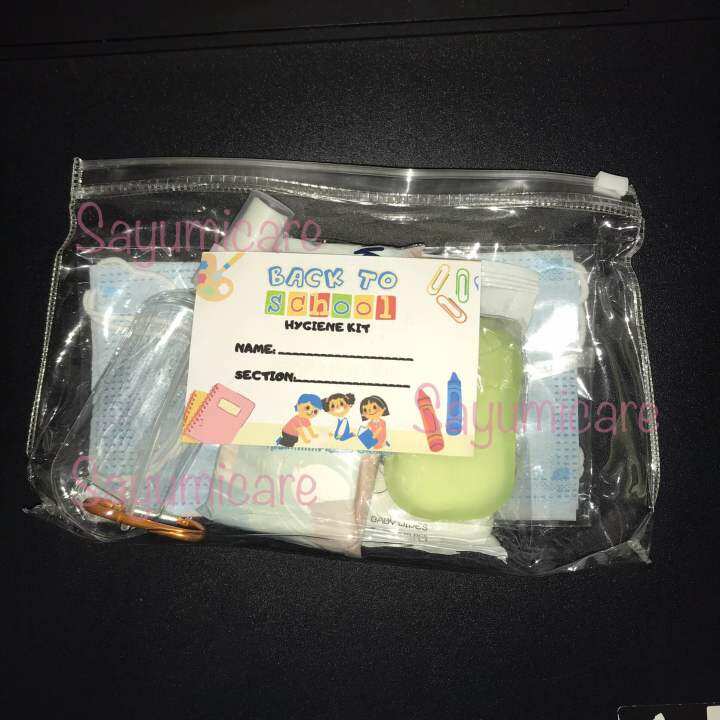 Hygiene Kit Back to School wipes tissue alcohol sprayer paper soap ...