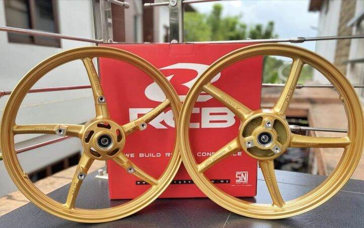 RCB 5SPOKES MAGS RAIDER150 FI AND CARB TYPE 1.6*17/1.85*17 | Lazada PH