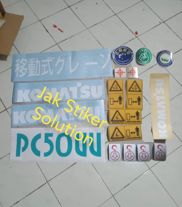 Stiker Komatsu PC50UU Sticker Alat Berat Excavator | Lazada Indonesia