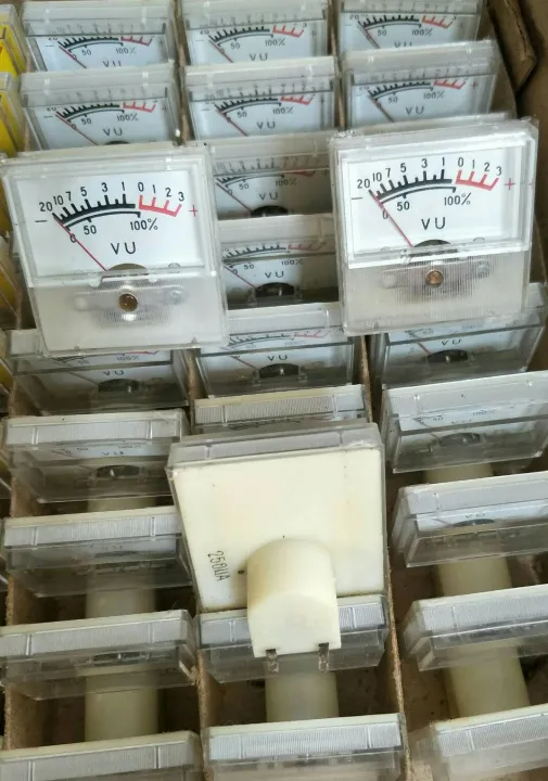 (3ชิ้น) VU Meter Volume Unit วียูมิเตอร์ ขนาด 4x4cm. สินค้าใหม่ในไทย ...