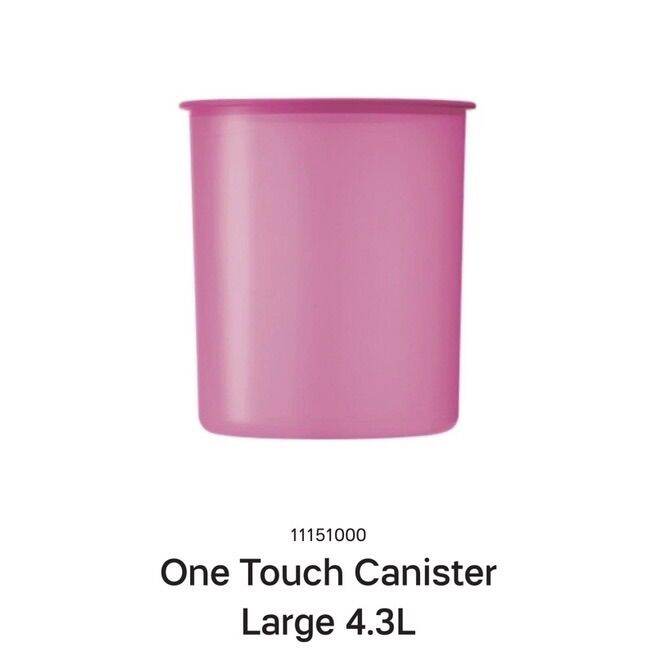 Tupperware One Touch Canister Large 4.3L (1pc) | Lazada