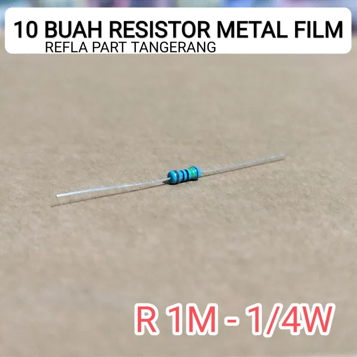 10 BUAH RESISTOR 1M 1/4W MF 5% ROHS | Lazada Indonesia