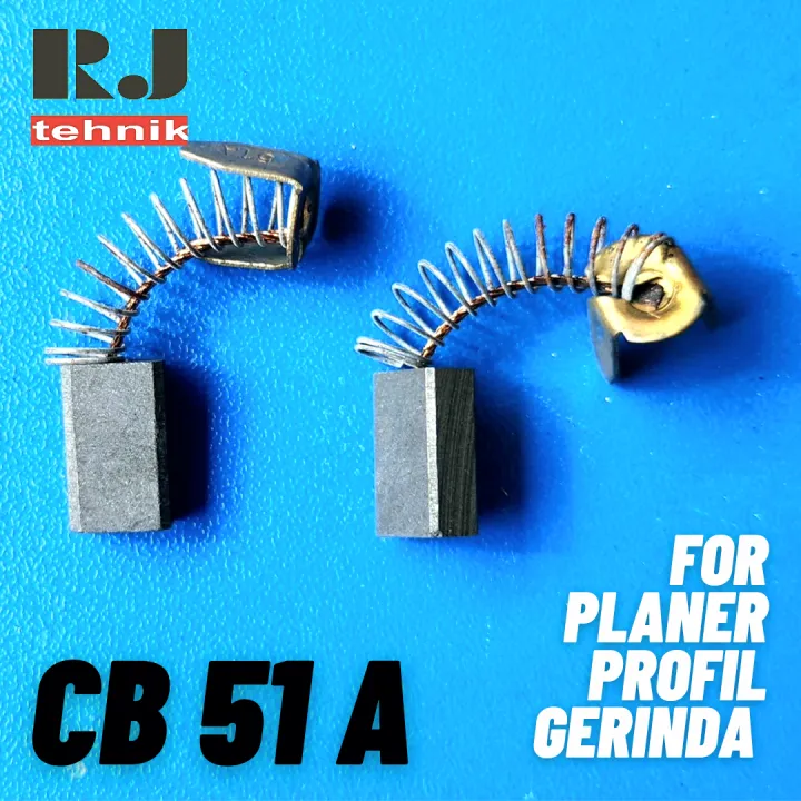 Carbon Brush CB51 Kul Spul Arang Bostel CB 51A Mesin Planer Profil Gerinda | Lazada Indonesia