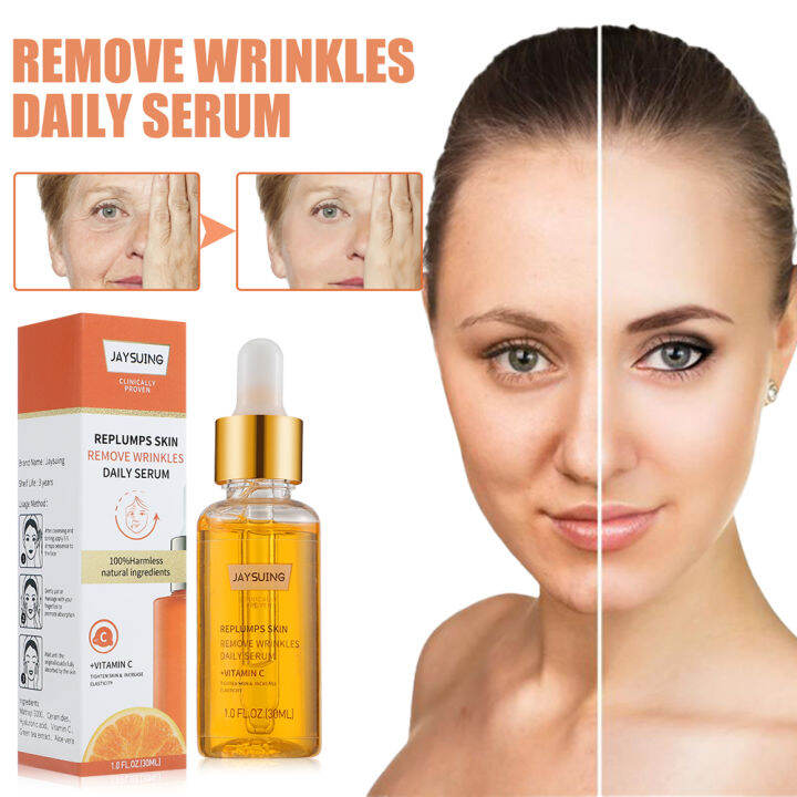 Vitamin C Serum Anti-aging Facial Essence Whitening Remove Dark Spots Freckle Speckle Fade Fine ...