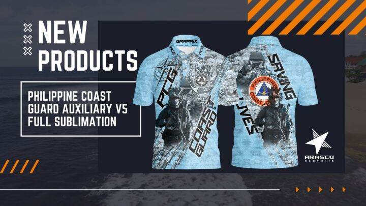 Philippine Coast Guard V5 Full Sublimation - Premium PolyDex Polyester ...