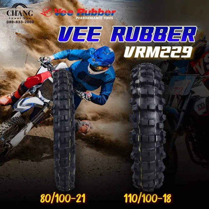 80/100-21+110/100-18 รุ่น VRM229 ยี่ห้อVee Rubber | Lazada.co.th