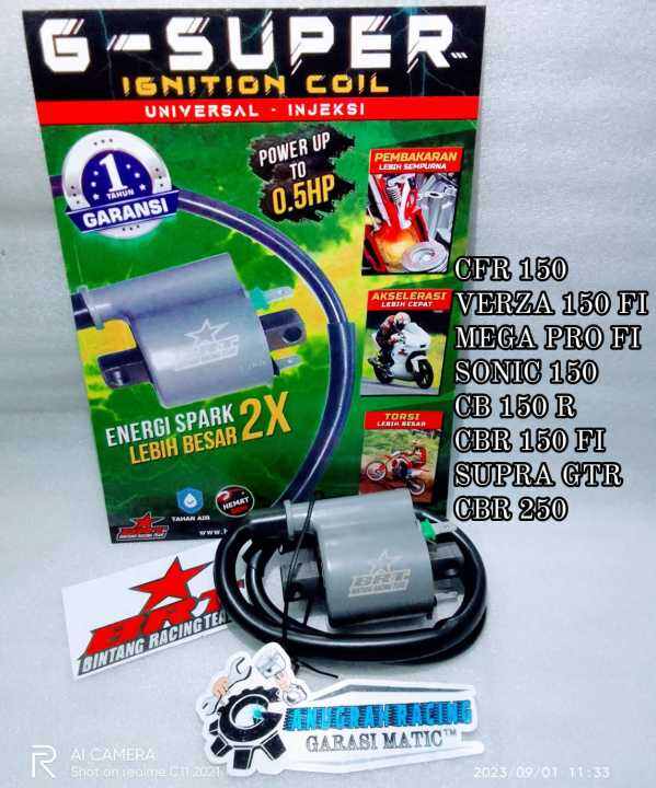 COIL BRT KOIL G-SUPER INJEKSI SONIC 150 CB 150 R LED CBR 150 LED SUPRA ...