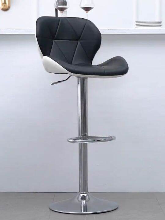 ALPHA Bar Stool High chair Height Air Lift Adjustable Swivel Seat ...