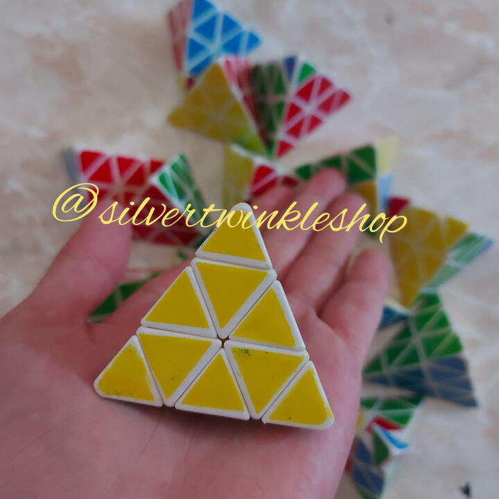 Mainan edukasi anak rubik bentuk segitiga magic cube puzzle edukatif ...