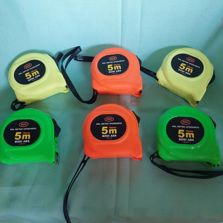 METERAN HIOSHI 5 METER BAHAN ABS ANTI PECAH / MEASURING TAPE / METERAN ...