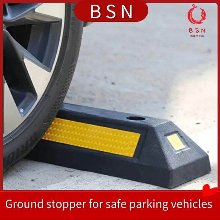 【Fast Delivery】 Heavy Duty Rubber Parking Stopper/Parking Limiter/Car ...