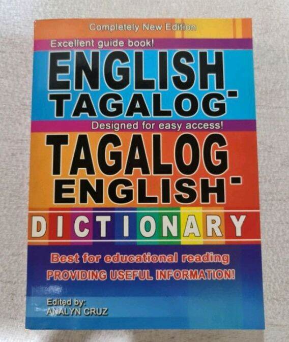 english-tagalog tagalog-english dictionary by cruz | Lazada PH