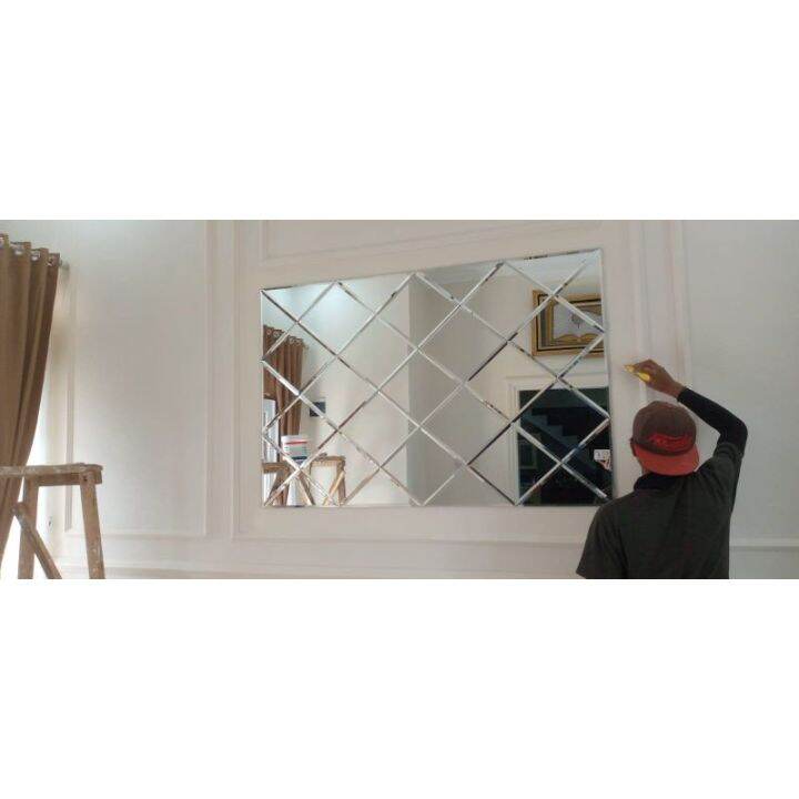 Cermin Custom Wajik Cermin 158x83 Bevel 1cm Cermin 5mm ASLI KACA - FREE ...