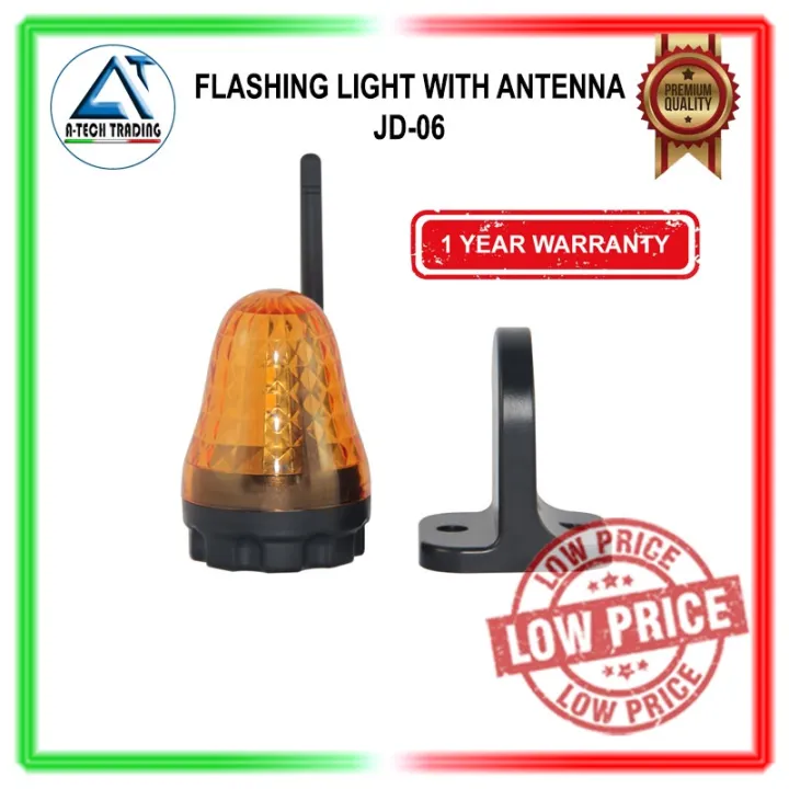 NEW DESIGN LED Flashing Light with Antenna for automatic gate opener ...