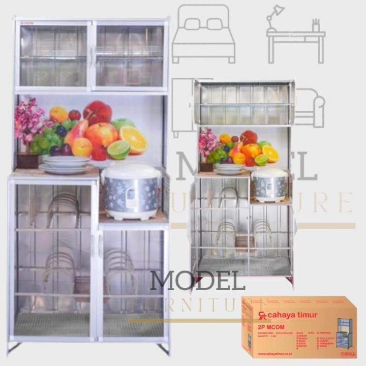 Rak Piring 2 Pintu Lemari Piring 2 Pintu Rak Piring Kaca Ryben Lemari ...