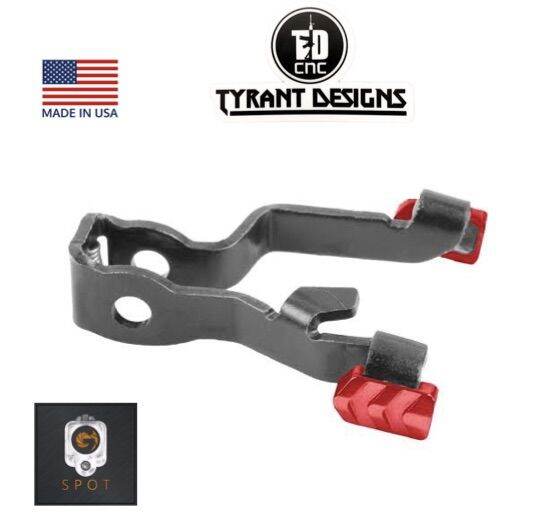 Tyrant slide stop for glock gen 5 17,19,22,23,26,27,34,35 red color ...