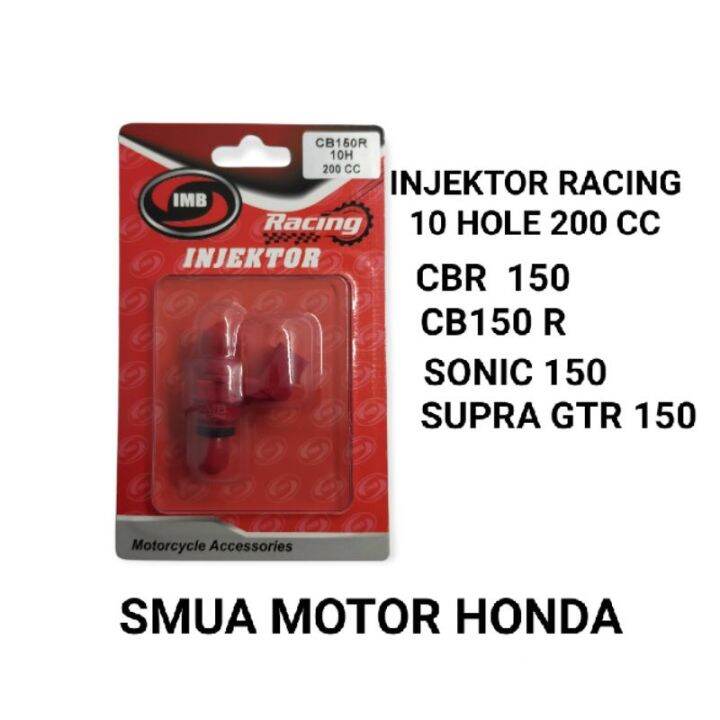 INJEKTOR INJECTOR RACING 10 HOLE 200 CC CBR 150 / SONIC 150 / SUPRA GTR ...