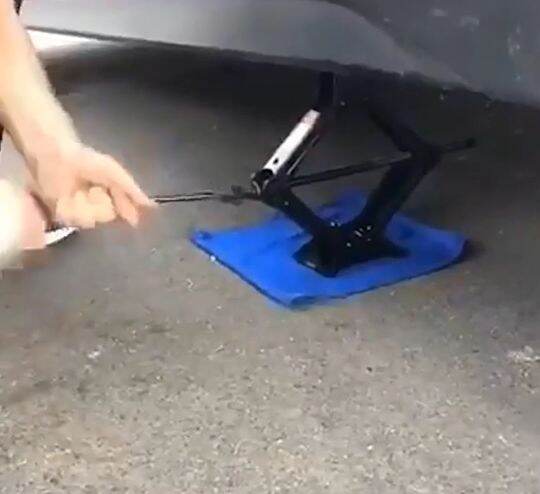 Car Jack Crank Handle Universal Scissor Jack Rocker Foldable Car Jack ...