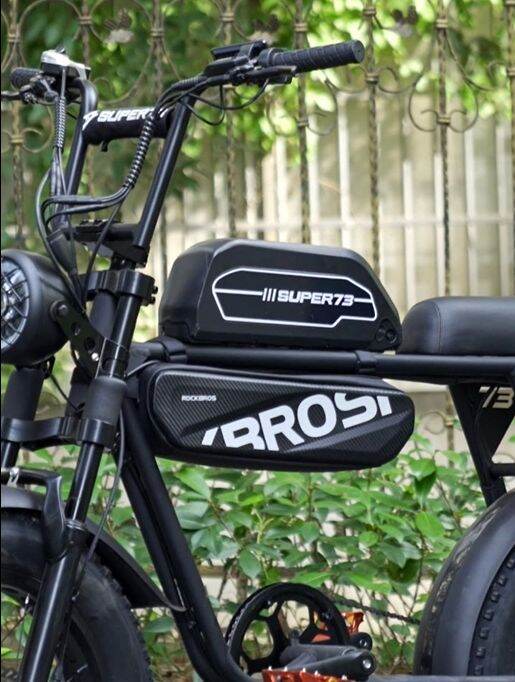 ROCKBROS Electric Bicycle Bag Front Beam Bag SUPER73 Universal Storage ...