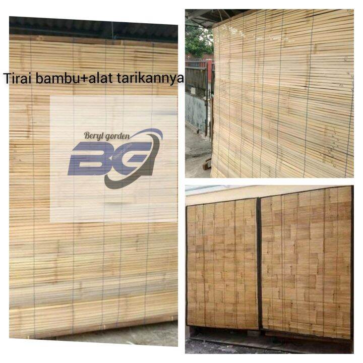 Tirai/kerey bambu gulung termurah/kere bambu polos/kerey bambu teras ...