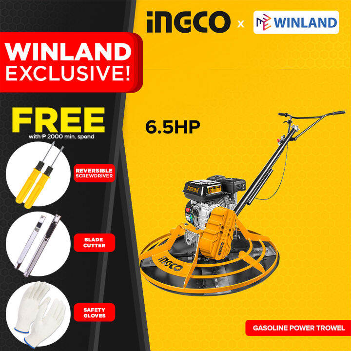INGCO by Winland Gasoline Engine Gasoline Power Trowel GPT361-2 ING-PT ...