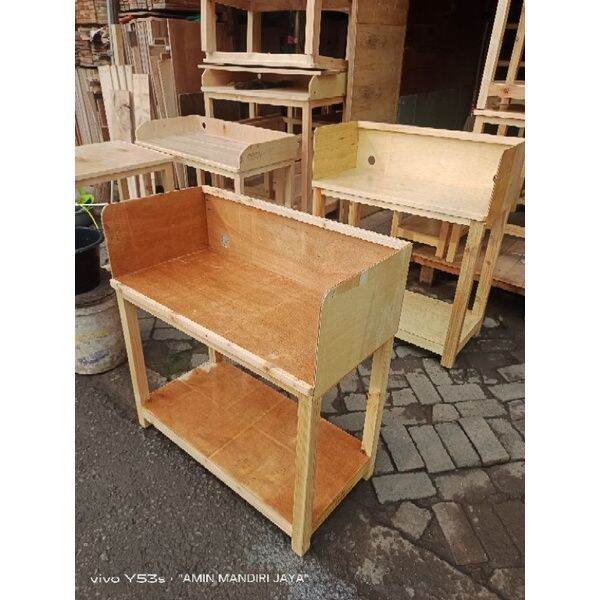 Meja kompor 80x40x60 bahan Papan & Triplek Tinggi halangan 30cm ...