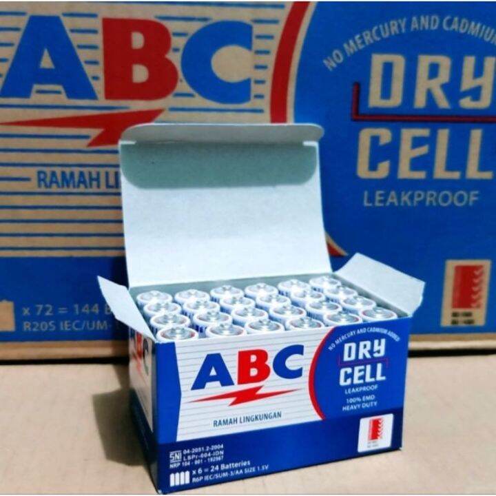 Batre ABC AA,R6 isi dalam box 24 pcs | Lazada Indonesia
