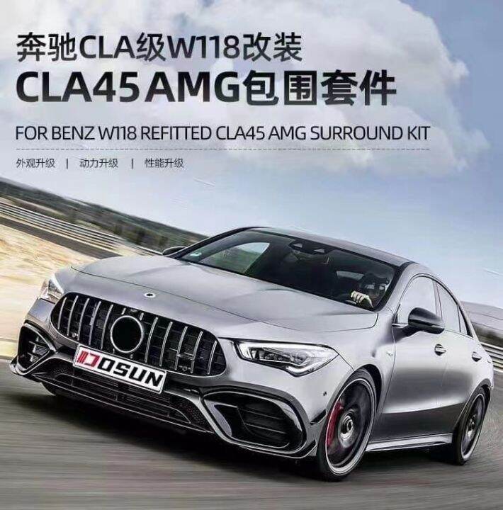 Mercedes Benz W118 CLA AMG CLA45 bodykit body kit Front rear bumper skirt lip diffuser grill ...
