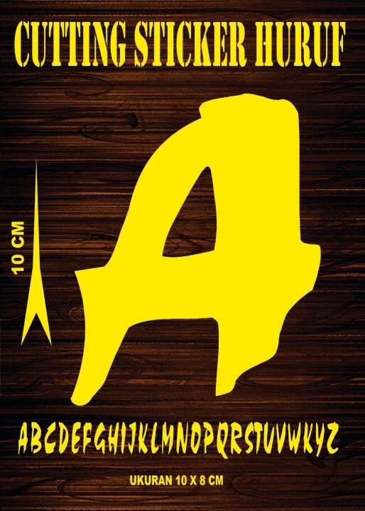 CUTTING STICKER HURUF STICKER TEMPELAN UNTUK NAMA PRIBADI ATAU NAMA ...