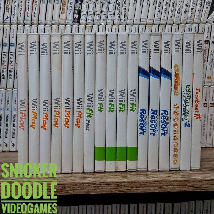 Wii Nintendo Games: Wii Play•Wii Fit•Wii Fit Plus•Wii Sports Resort ...