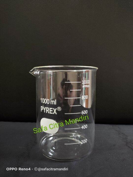 Beaker Glass 1000ml / Gelas Kimia 1000ml Pyrex | Lazada Indonesia