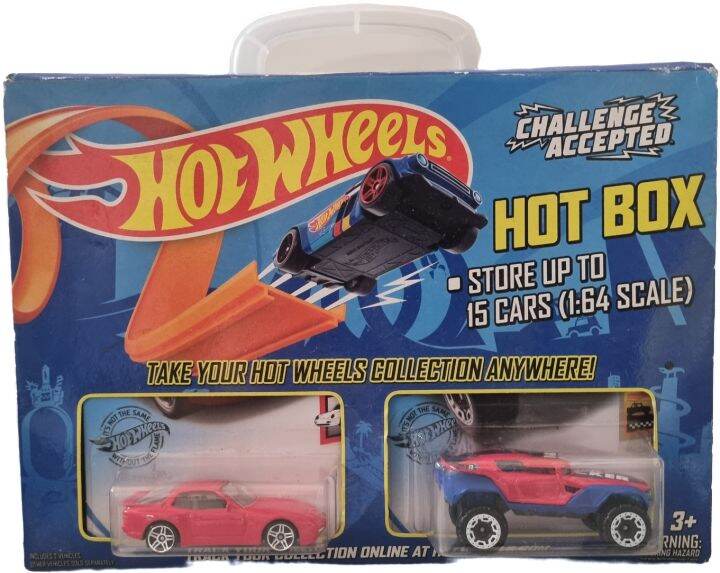 Hot Wheels Hot Box Car Case Storage with 2 Hot Wheels Cars | Lazada PH