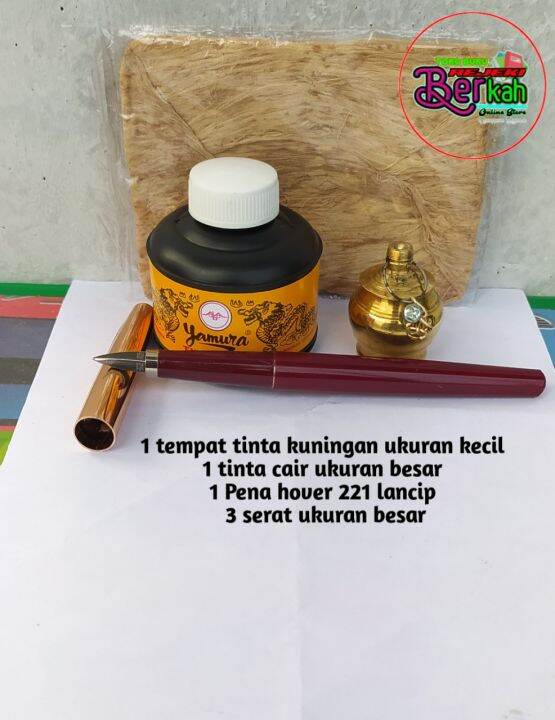 satu set paket hemat peralatan menulis lengkap pena tutul pena celup ...