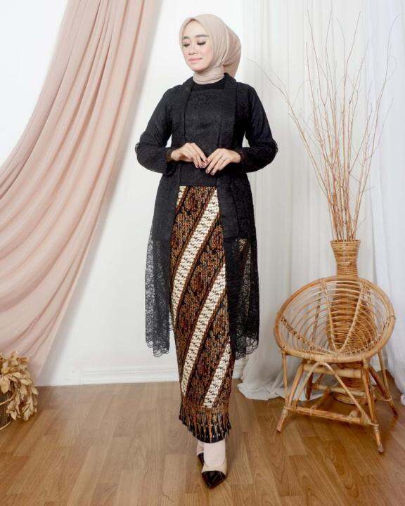 Setelan Kebaya Jumbo Wanita | Kebaya Modern | Kebaya Brukat Wisuda ...