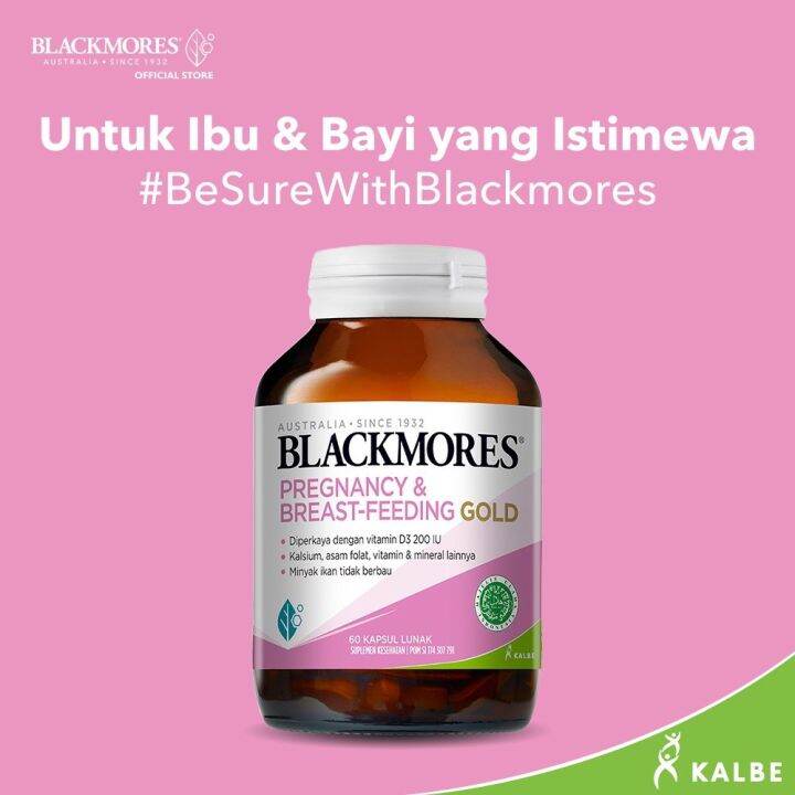 Blackmores Pregnancy Breastfeeding gold Reformulasi ‘60 | Lazada Indonesia