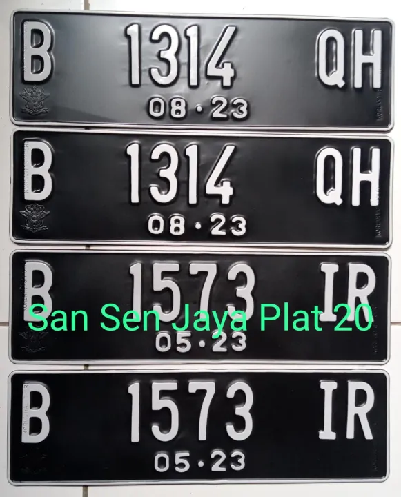 1Set plat nomor mobil standar | Lazada Indonesia