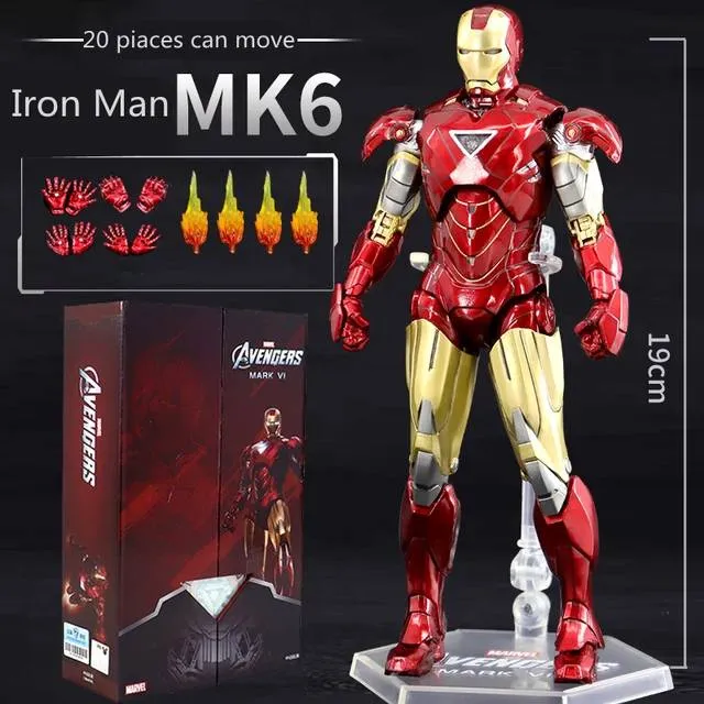 โมเดล Iron Man Mark VI MK6 Action Figure Marvel Avengers (ZD Toy) ขนาด ...