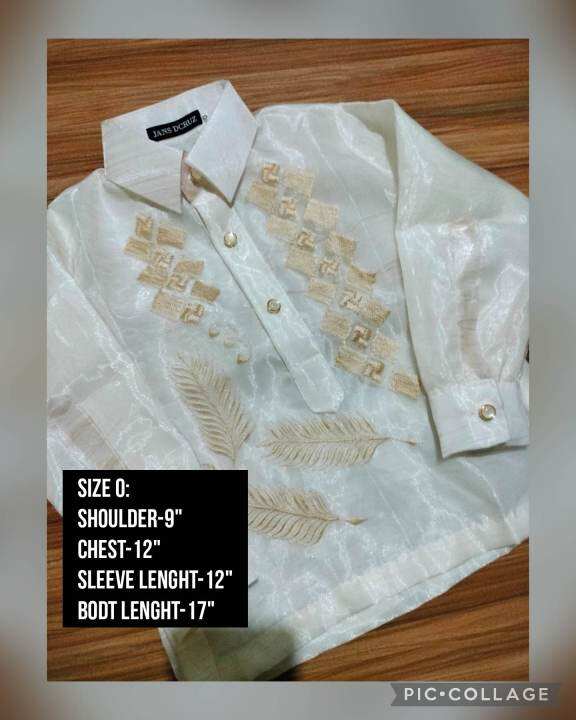 BARONG TAGALOG FOR BABIES (0-1YO) | Lazada PH