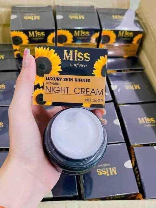 ครีมมีส miss sunflower มีทั้งไนท์🌻🌻 | Lazada.co.th