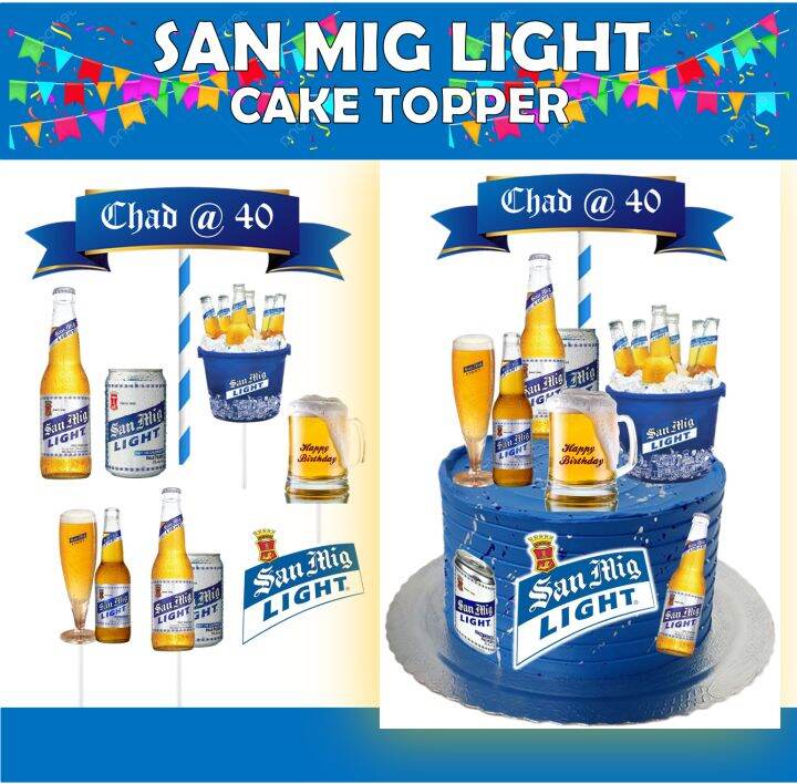 San mig light Cake and cupcake toppers ( machine cut, waterproof ...