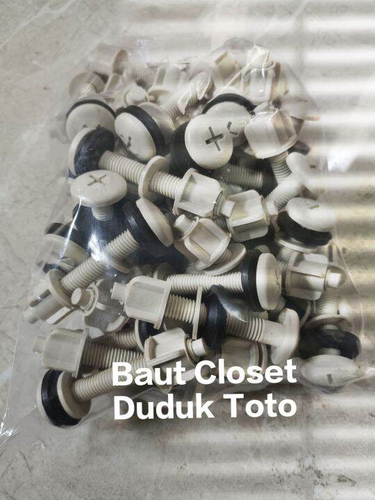 Baut Closet Duduk Samping Model Toto Tank Water Harga 25 Set | Lazada ...