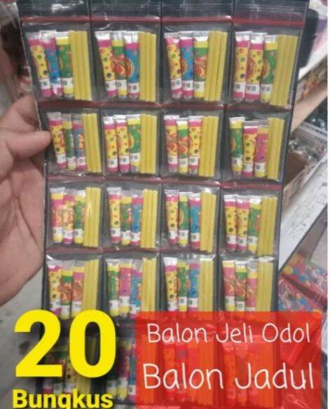 mainan anak balon odol balon jadul isi 20 pcs murah | Lazada Indonesia