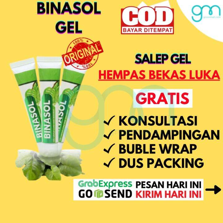 Binasol Gel Obat Luka Diabetes Bakar Bernanah Basah Koreng Sayat Bekas ...