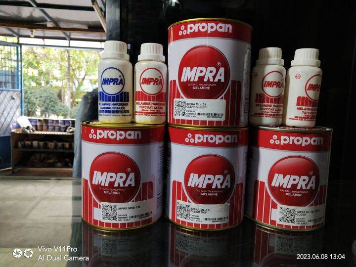 CAT KAYU TRANSPARANT IMPRA MELAMINE ML- 131 CLEAR GLOSS & ML- 131 CLEAR DOFF & ML- 131 SEMI ...